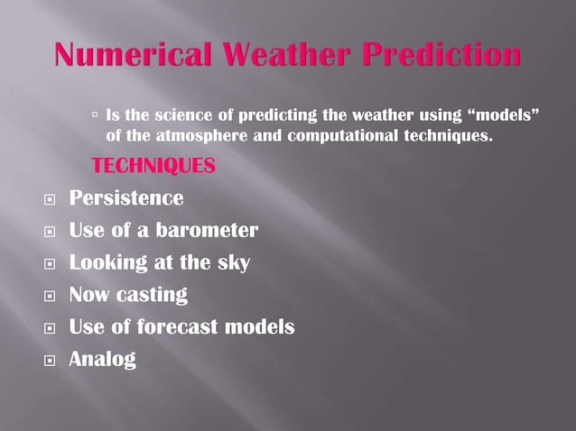 Predicting weather | PPT
