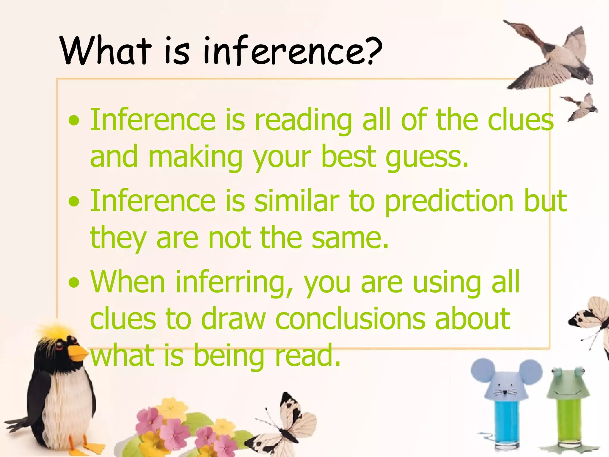 Prediction And Inference | PPT