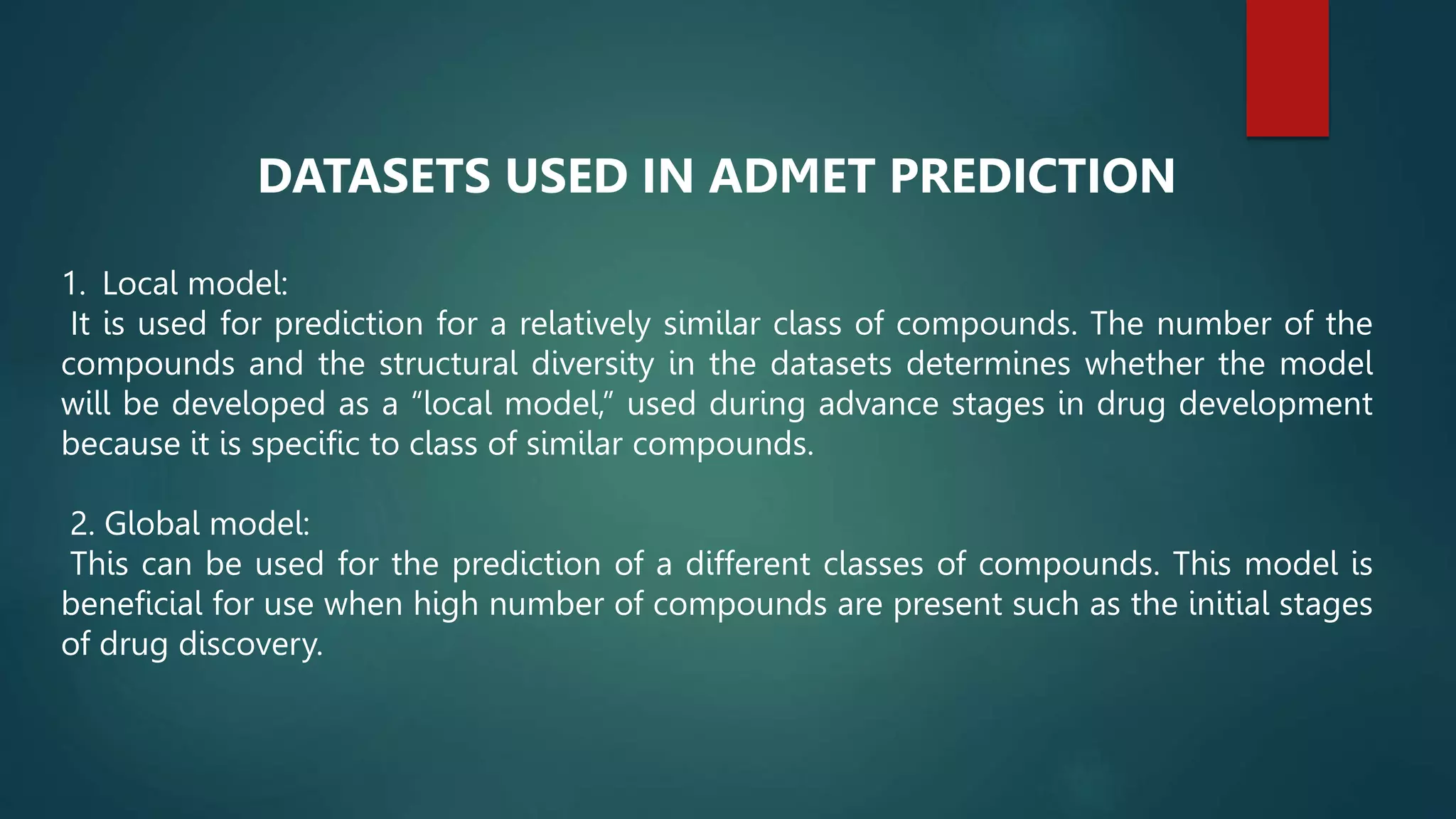 PREDICTION AND ANALYSIS OF ADMET PROPERTIES OF NEW.pptx