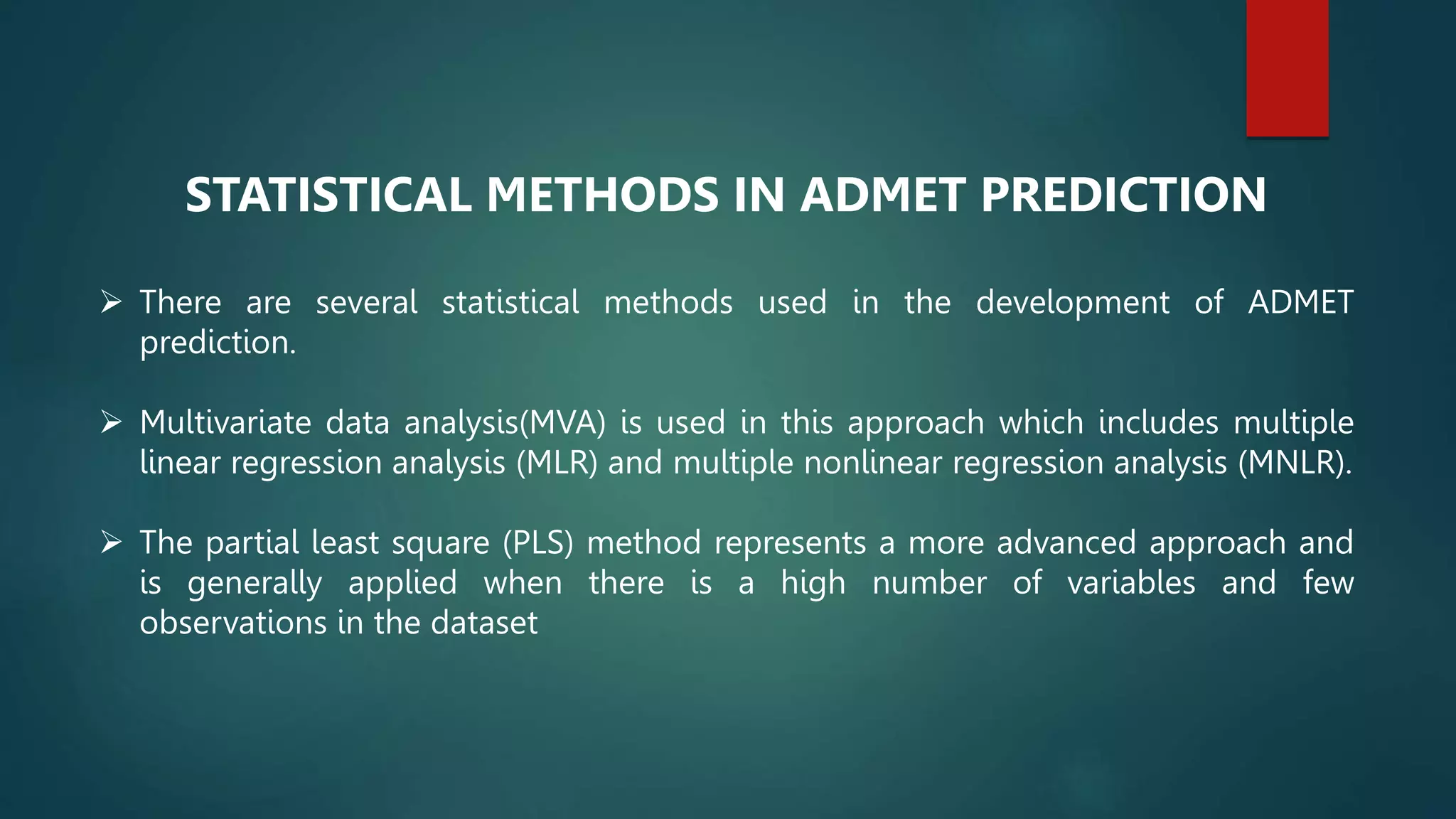 PREDICTION AND ANALYSIS OF ADMET PROPERTIES OF NEW.pptx