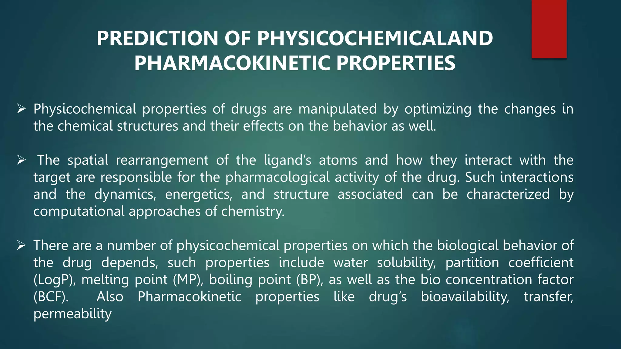PREDICTION AND ANALYSIS OF ADMET PROPERTIES OF NEW.pptx