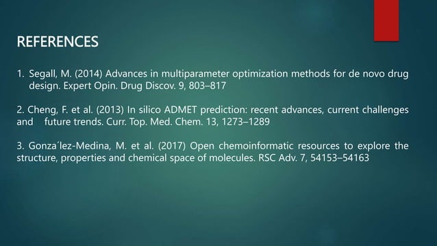 PREDICTION AND ANALYSIS OF ADMET PROPERTIES OF NEW.pptx | Pharmaceutical Industry | Industries