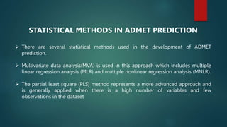 PREDICTION AND ANALYSIS OF ADMET PROPERTIES OF NEW.pptx
