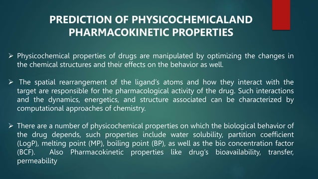 PREDICTION AND ANALYSIS OF ADMET PROPERTIES OF NEW.pptx ...
