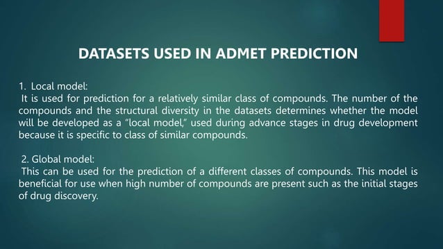 PREDICTION AND ANALYSIS OF ADMET PROPERTIES OF NEW.pptx