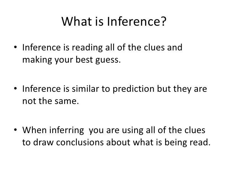 Prediction and inference 4th grade
