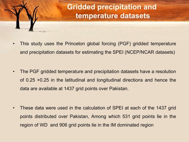 Prediction droughts using machine learning algorithm | PPTX ...