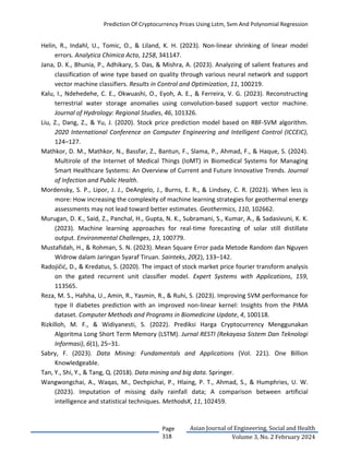 Prediction Of Cryptocurrency Prices Using Lstm, Svm And Polynomial Regression.pdf