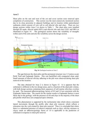 Prediction Of Ground Settlement Response To Sheet Pile Extraction (P ...