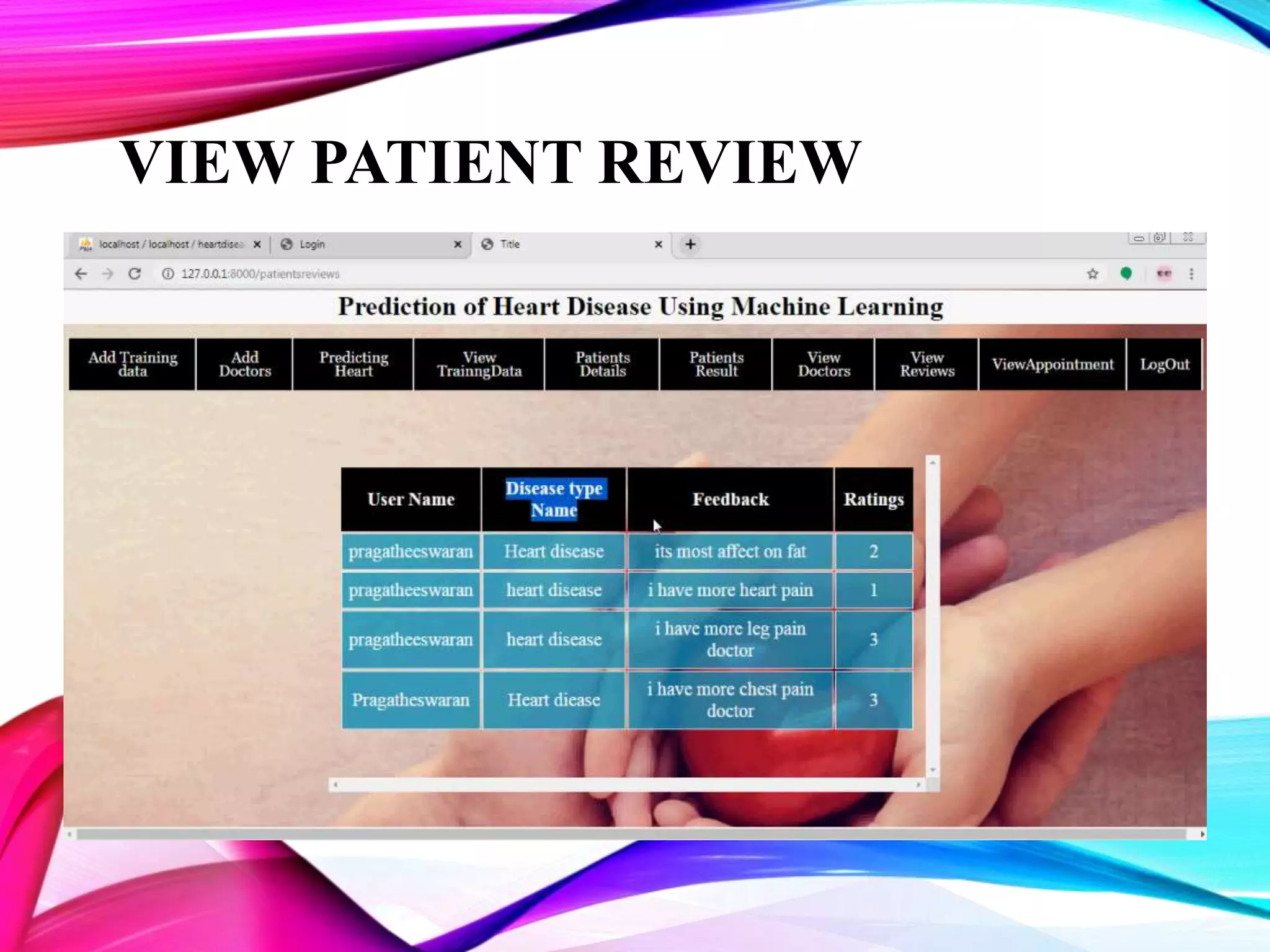 Prediction of heart disease using machine learning.pptx