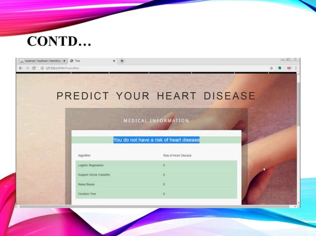 Prediction of heart disease using machine learning.pptx