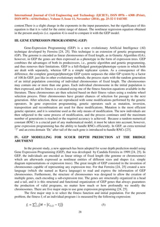 Prediction of scour depth at bridge abutments in cohesive bed using gene expression programming ...