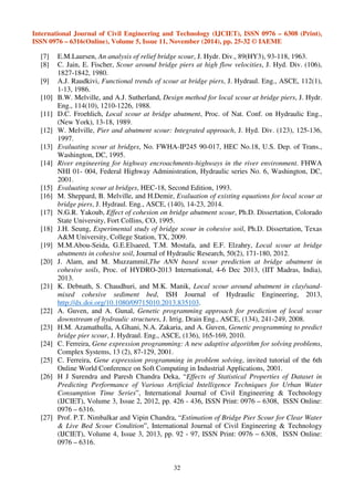 Prediction of scour depth at bridge abutments in cohesive bed using gene expression programming ...