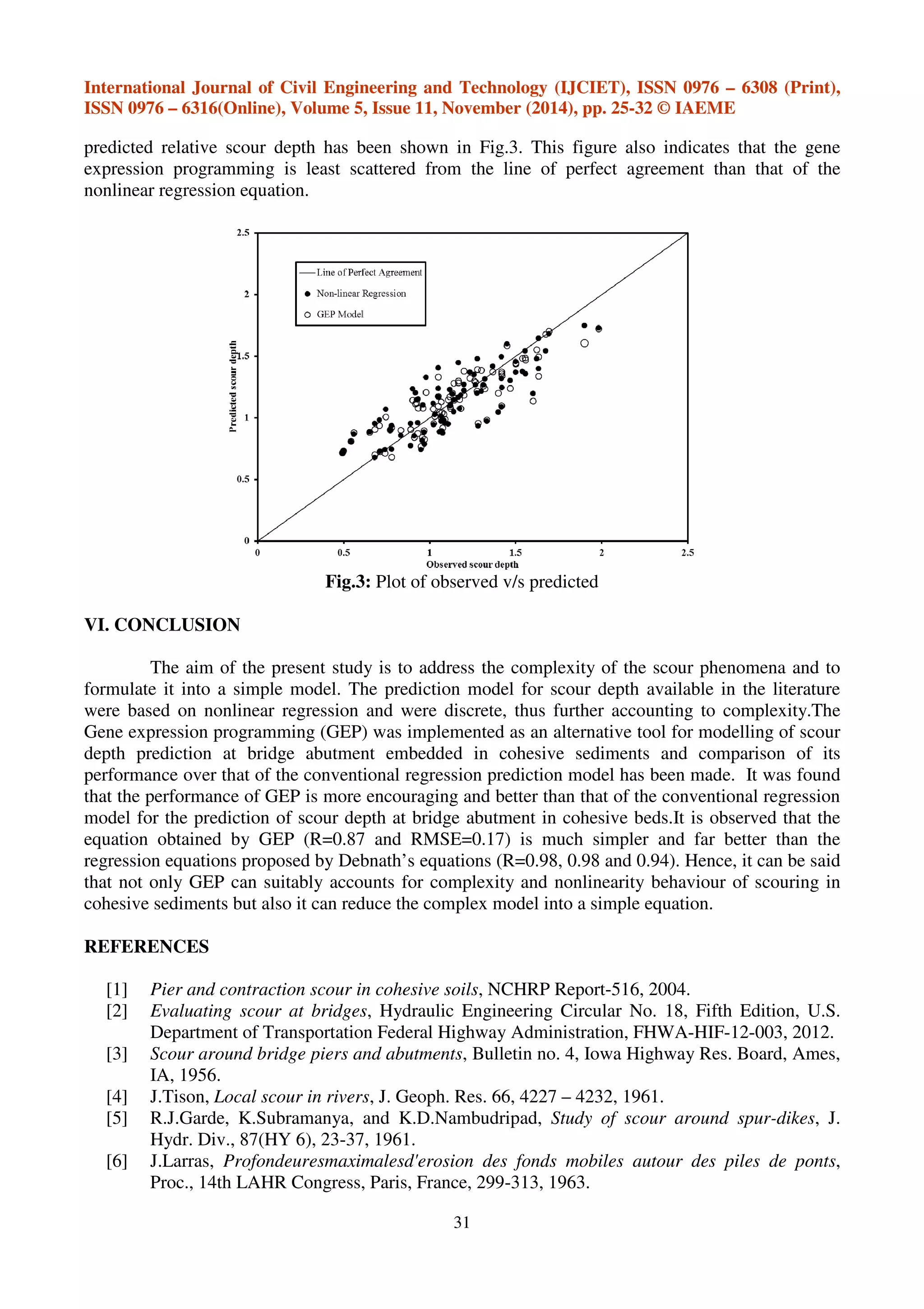 Prediction of scour depth at bridge abutments in cohesive bed using ...