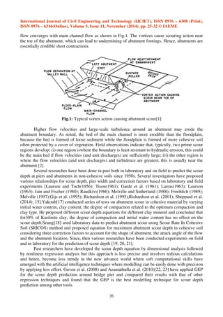 Prediction of scour depth at bridge abutments in cohesive bed using gene expression programming ...