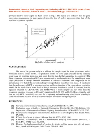 Prediction of scour depth at bridge abutments in cohesive bed using gene expression programming ...