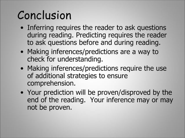 Predictions and inferences differences | PPT