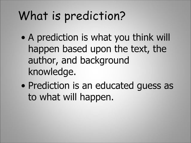 Predictions and inferences differences | PPT