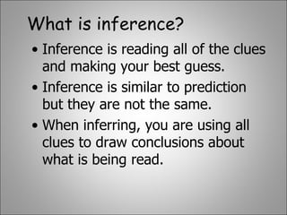 Predictions and inferences differences | PPT