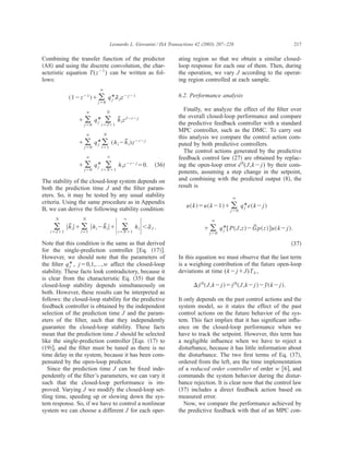 Predictive feedback control | PDF