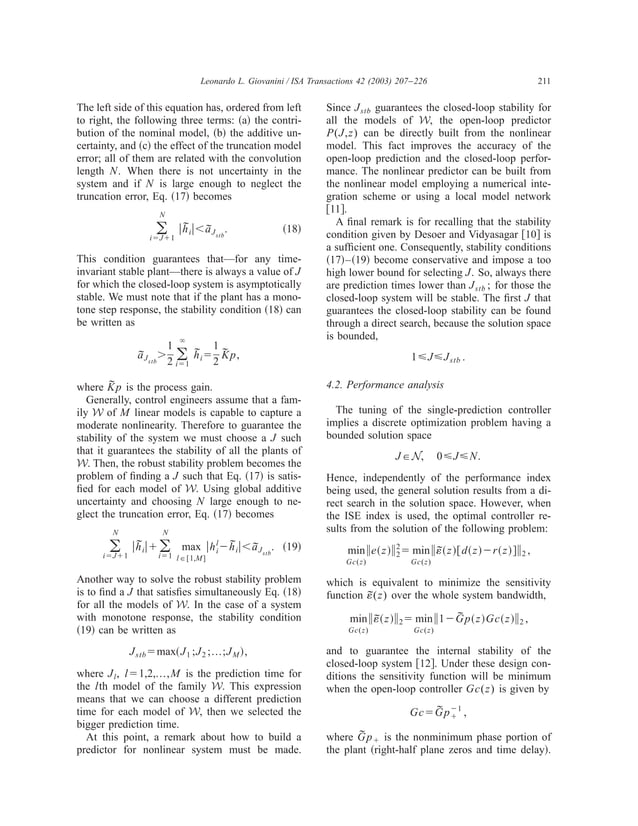 Predictive feedback control | PDF