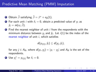 Predictive mean-matching2 | PPT