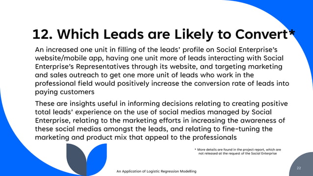 Predictive Analysis Using Insight Informed Data To Determine Factors