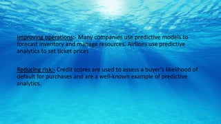 Predictive analytics | PPTX | Databases | Computer Software and ...