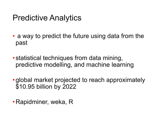 Predictive Analytics | PPTX | Agriculture | Industries