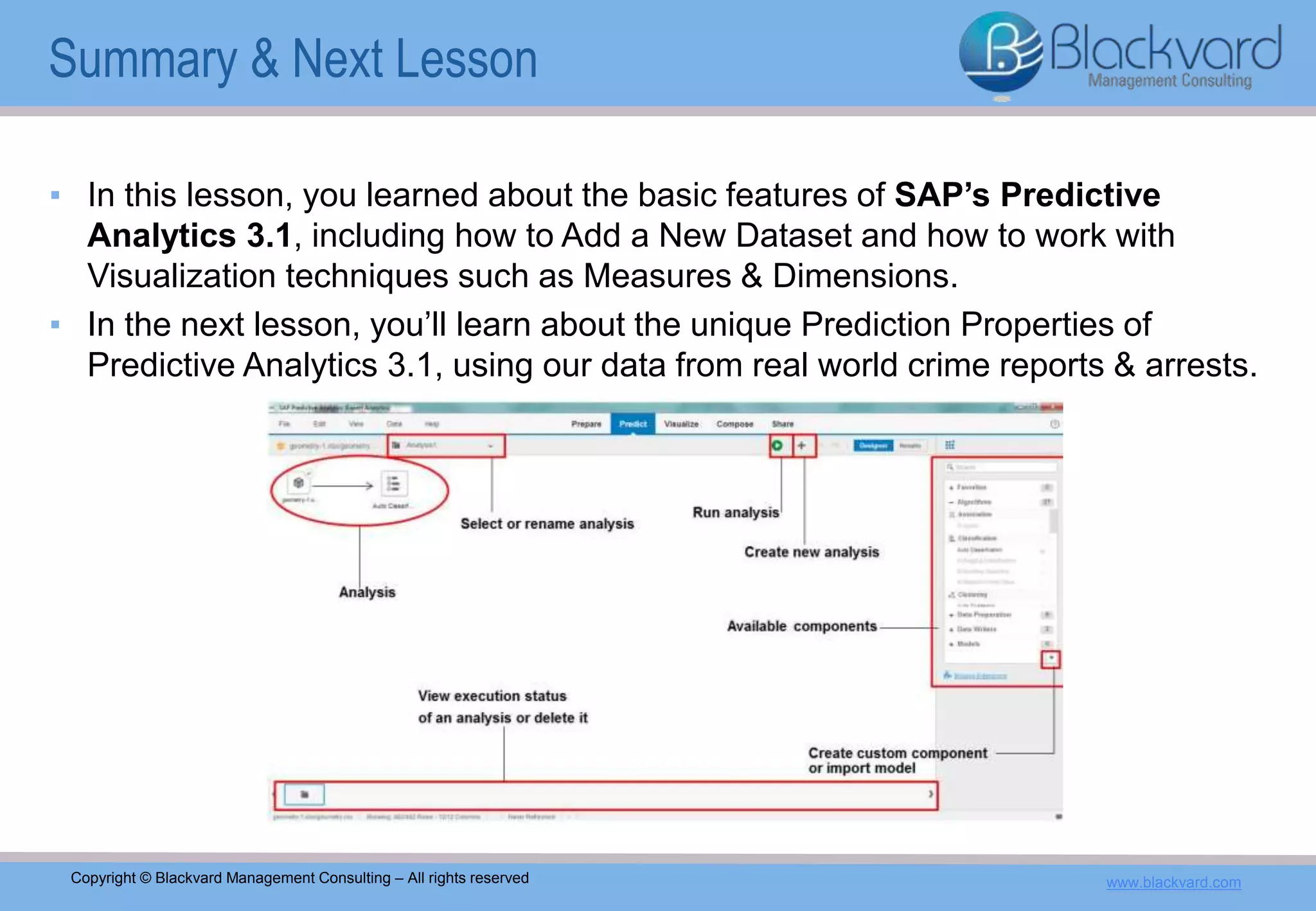 Predictive Analytics 3.1 – Adding a Dataset & Visualization | PPT
