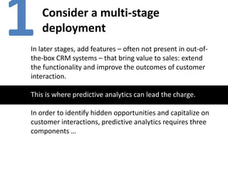 Predictive analytics and new CRM systems | PPTX