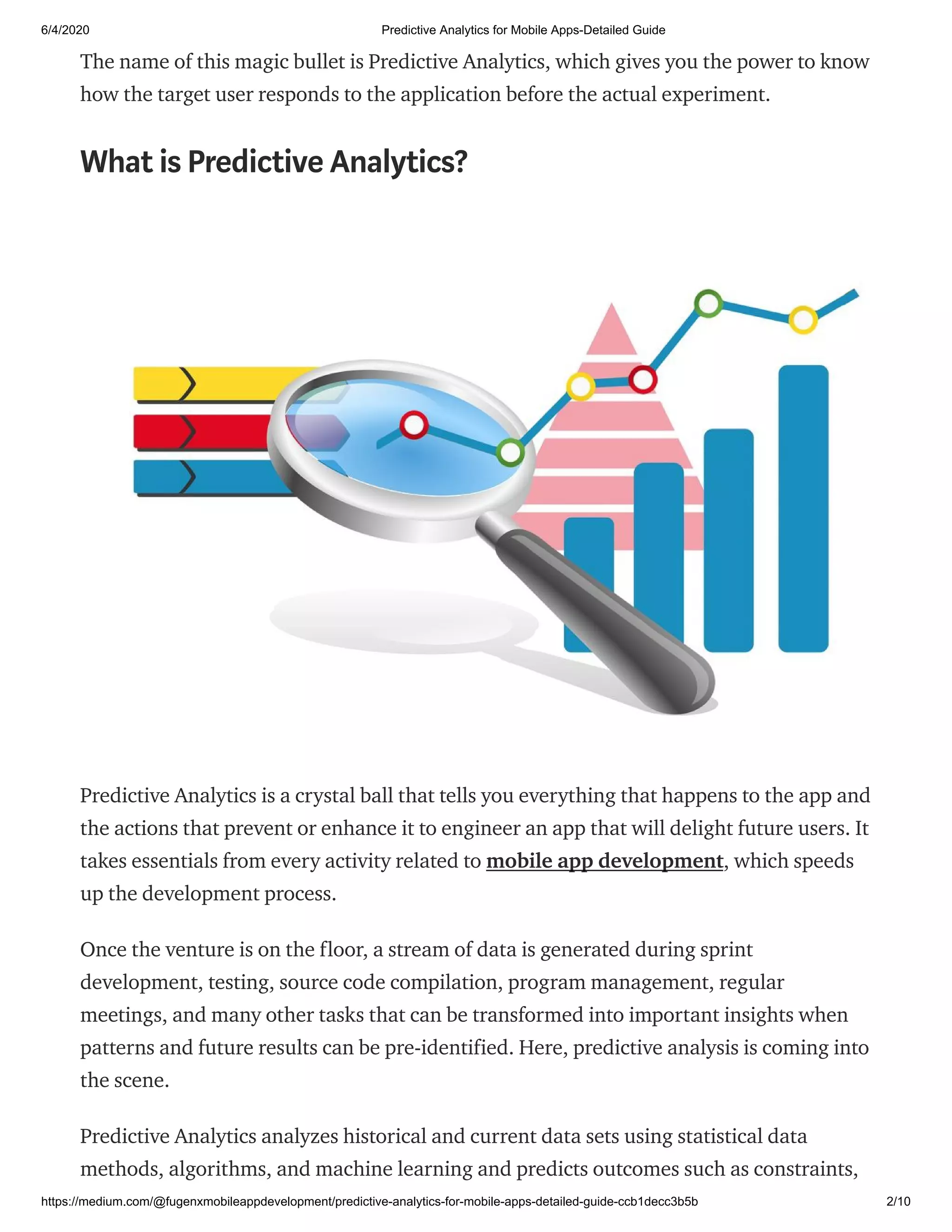 Predictive Analytics For Mobile Apps Detailed Guide Pdf