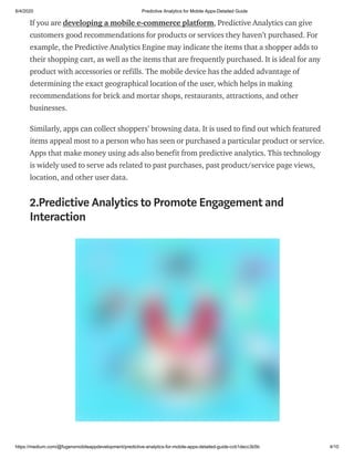 Predictive analytics for mobile apps detailed guide | PDF