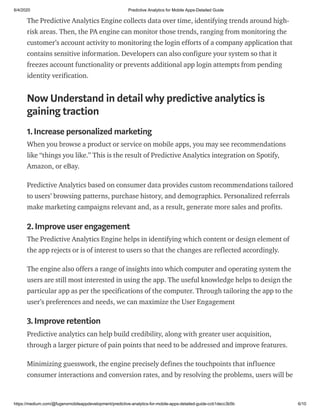 Predictive analytics for mobile apps detailed guide | PDF