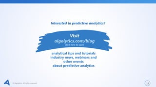 Predictive Analytics Glossary | PDF