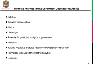 Predictive analytics in uae government organizations | PDF | Computing | Technology & Computing