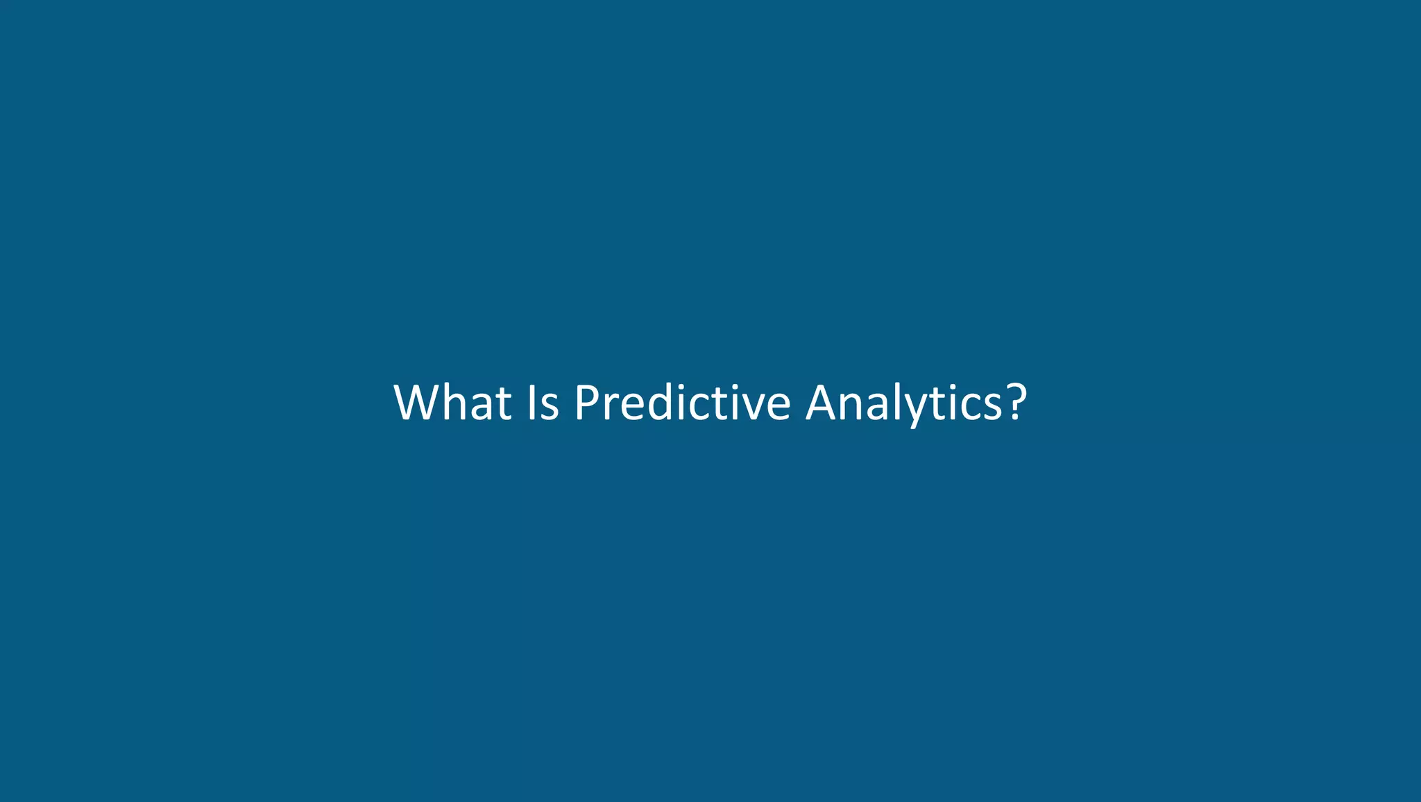 Predictive Analytics Using R | Edureka | PPT