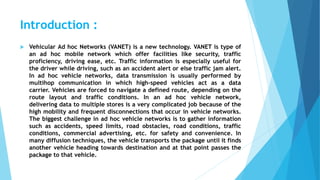 Predictive Data Dissemination in Vanet | PPT