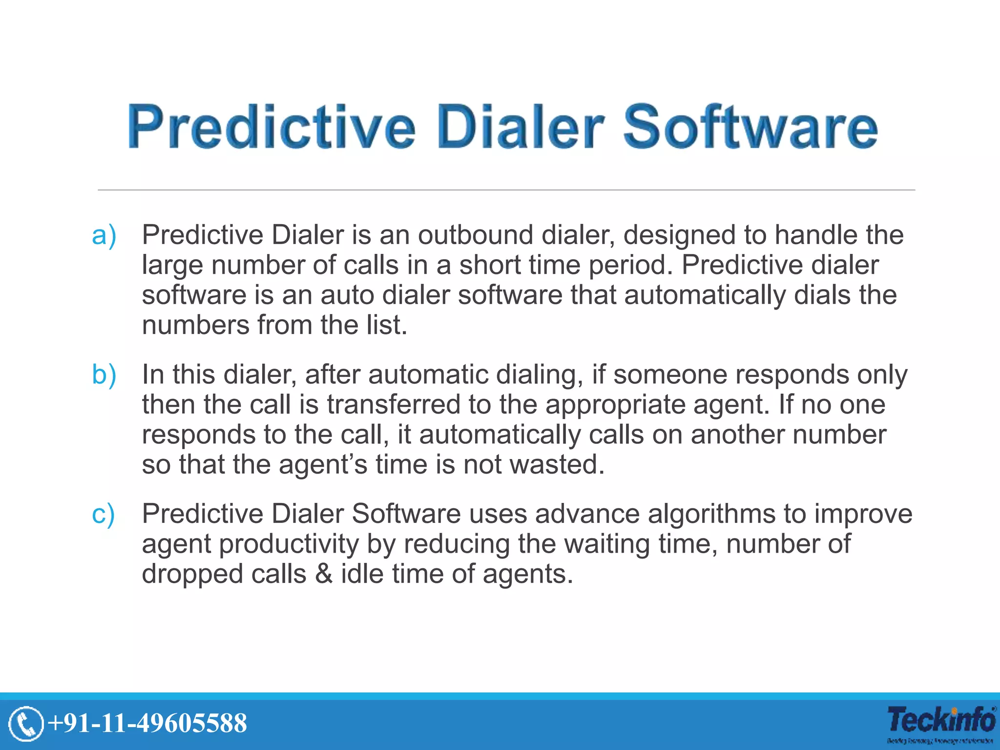Why use Predictive dialer software? | PPT