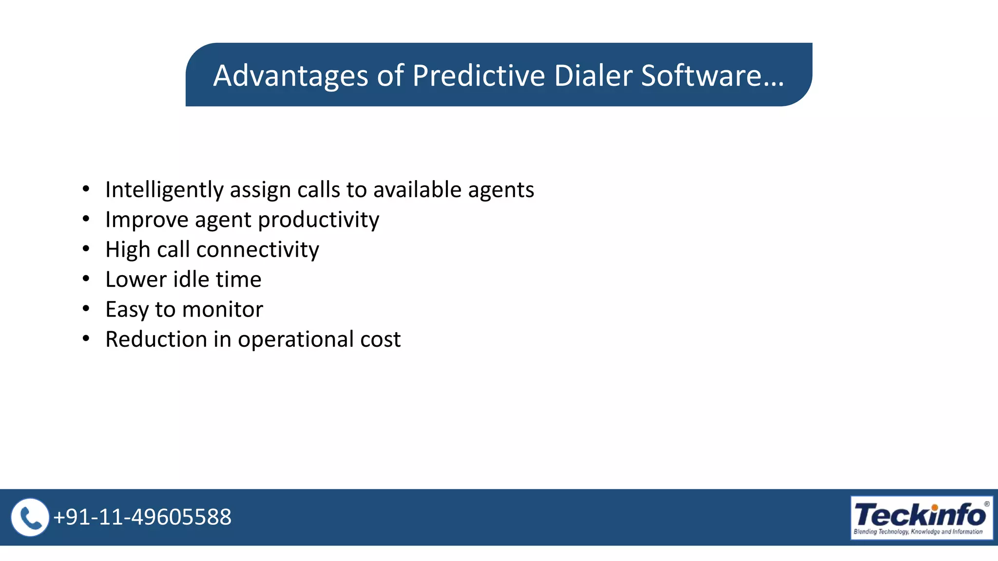 Outbound call center solution | Call center software- Teckinfo Solutions | PPTX | Web ...