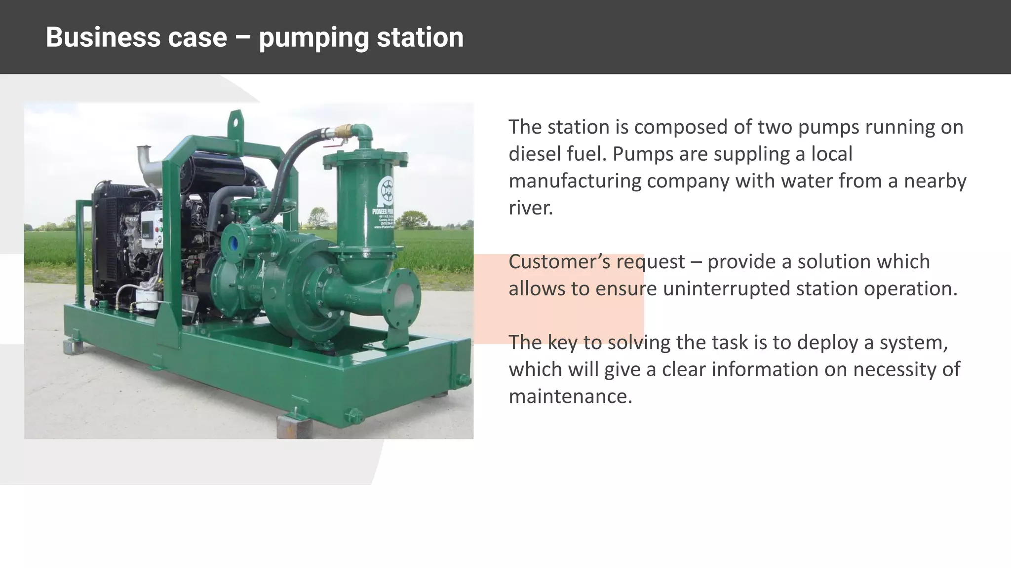 Predictive maintenance of fuel supply line for diesel generator - CASE ...