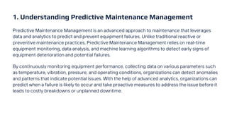Predictive Maintenance Management Revolutionizing Maintenance Practices ...