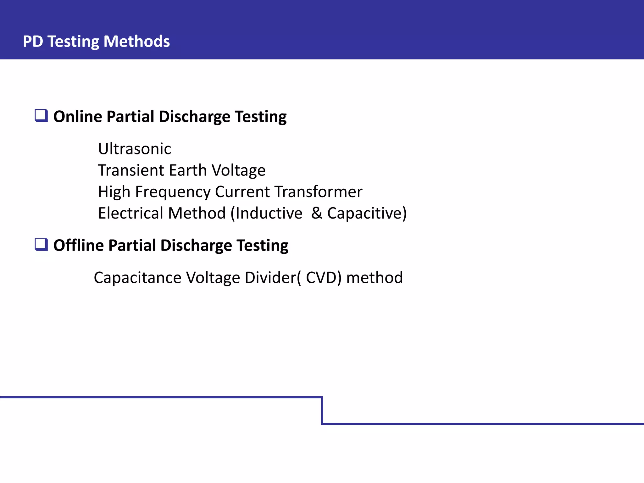 Partial Discharge Test - Switchgear | PPTX