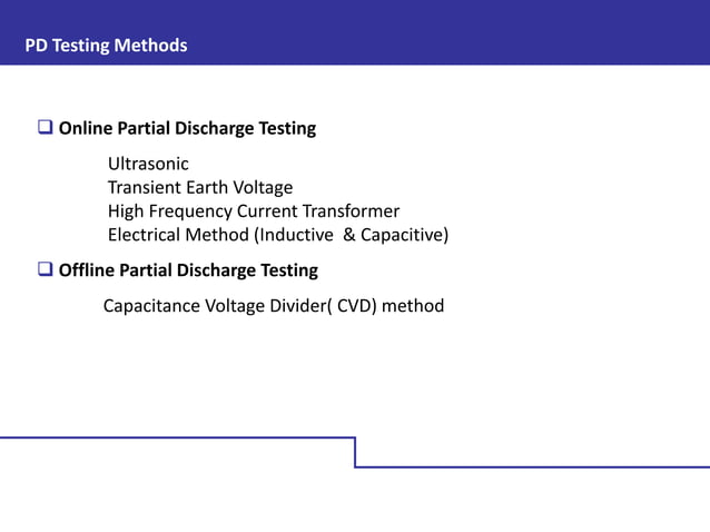 Partial Discharge Test Switchgear Pptx