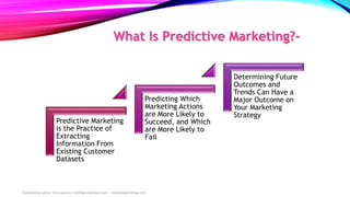 Predictive Marketing Analytics | PPTX