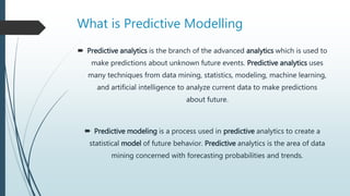 Predictive modelling | PPT