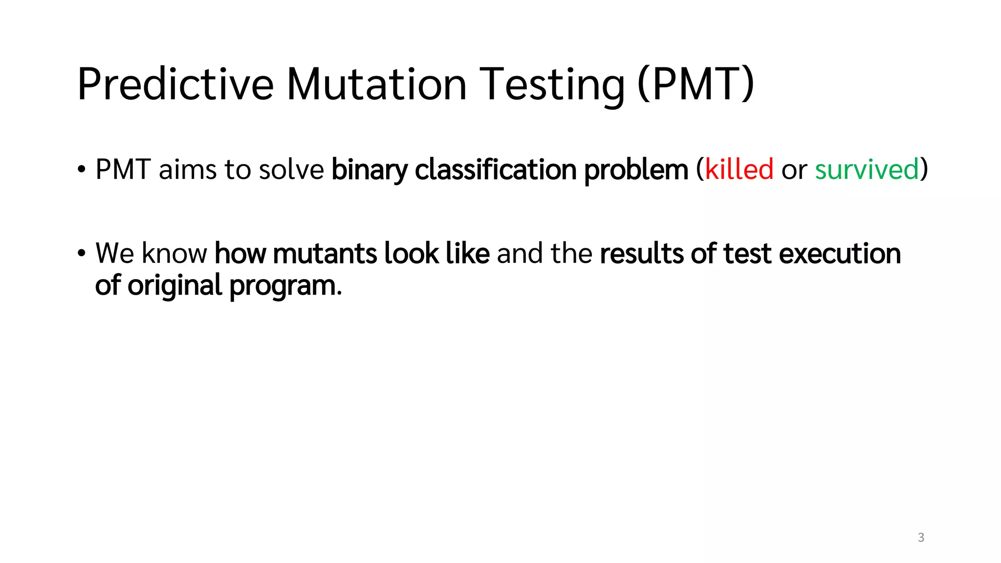 [Review] Predictive Mutation Testing | PDF