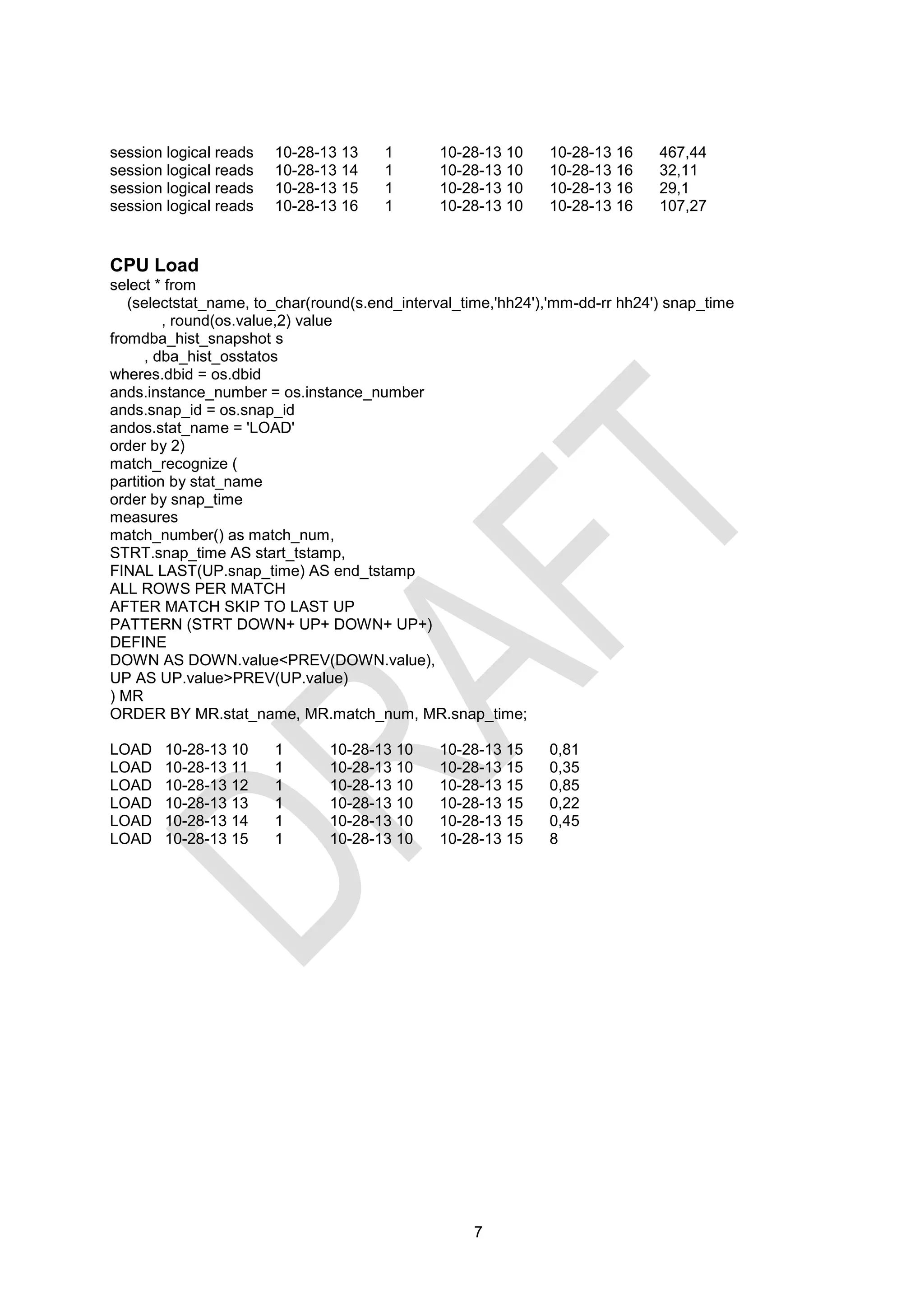 Predictive Performance Analysis Using Sql Pattern Matching Pdf