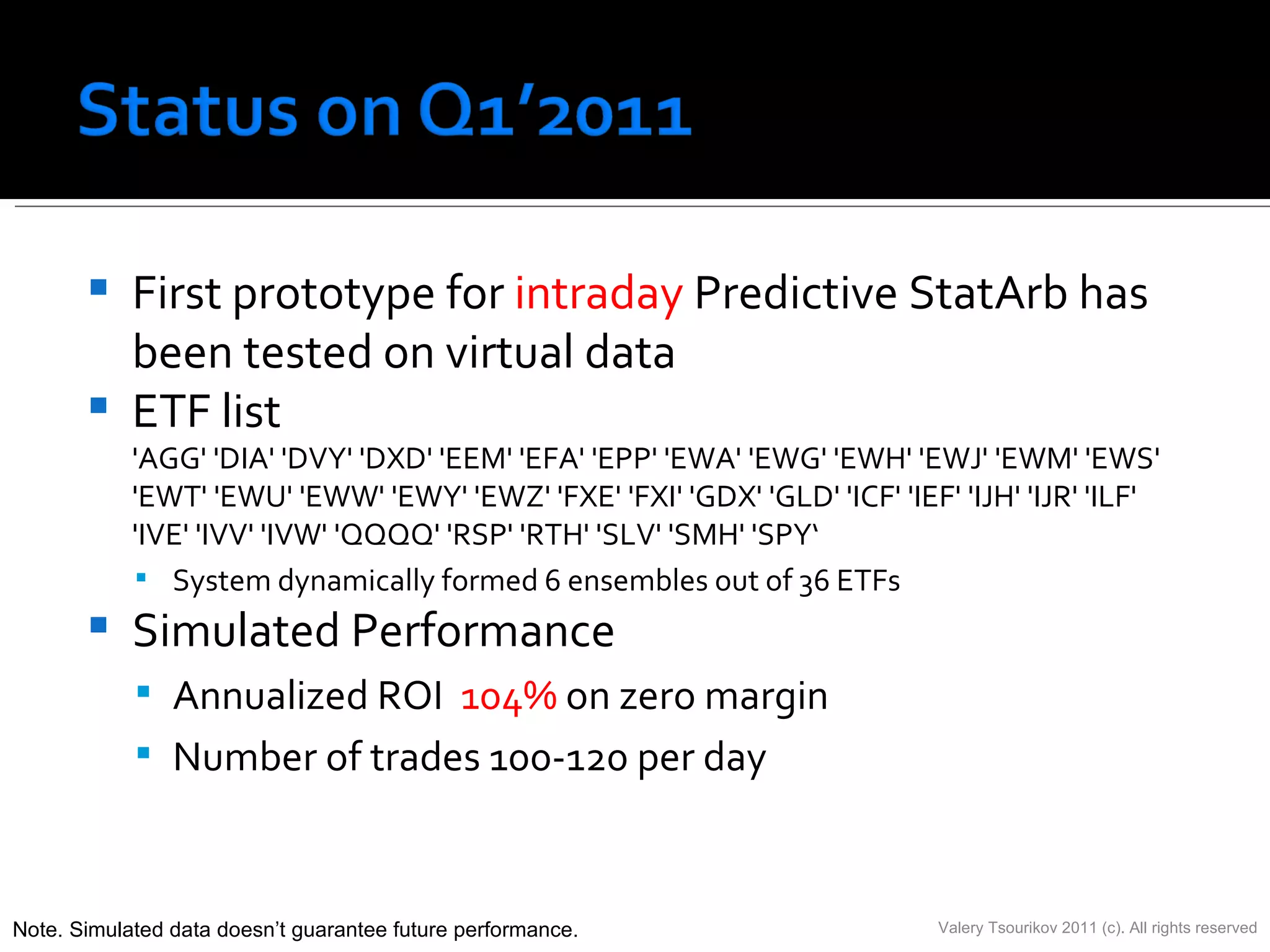 Predictive stat arb | PPT