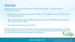 Predictive Text Keyboard for Android and Reach Technology – WordLogic ...